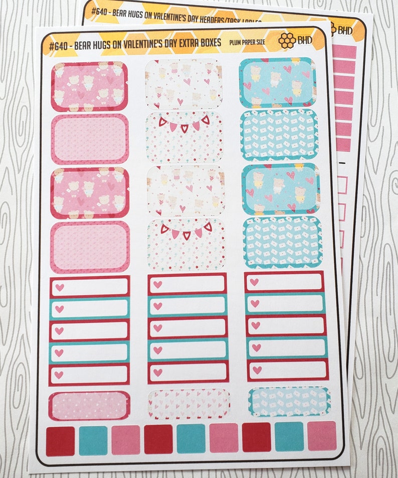 Bear Hugs on Valentine's Day Weekly Kit set of 35 Item - Etsy