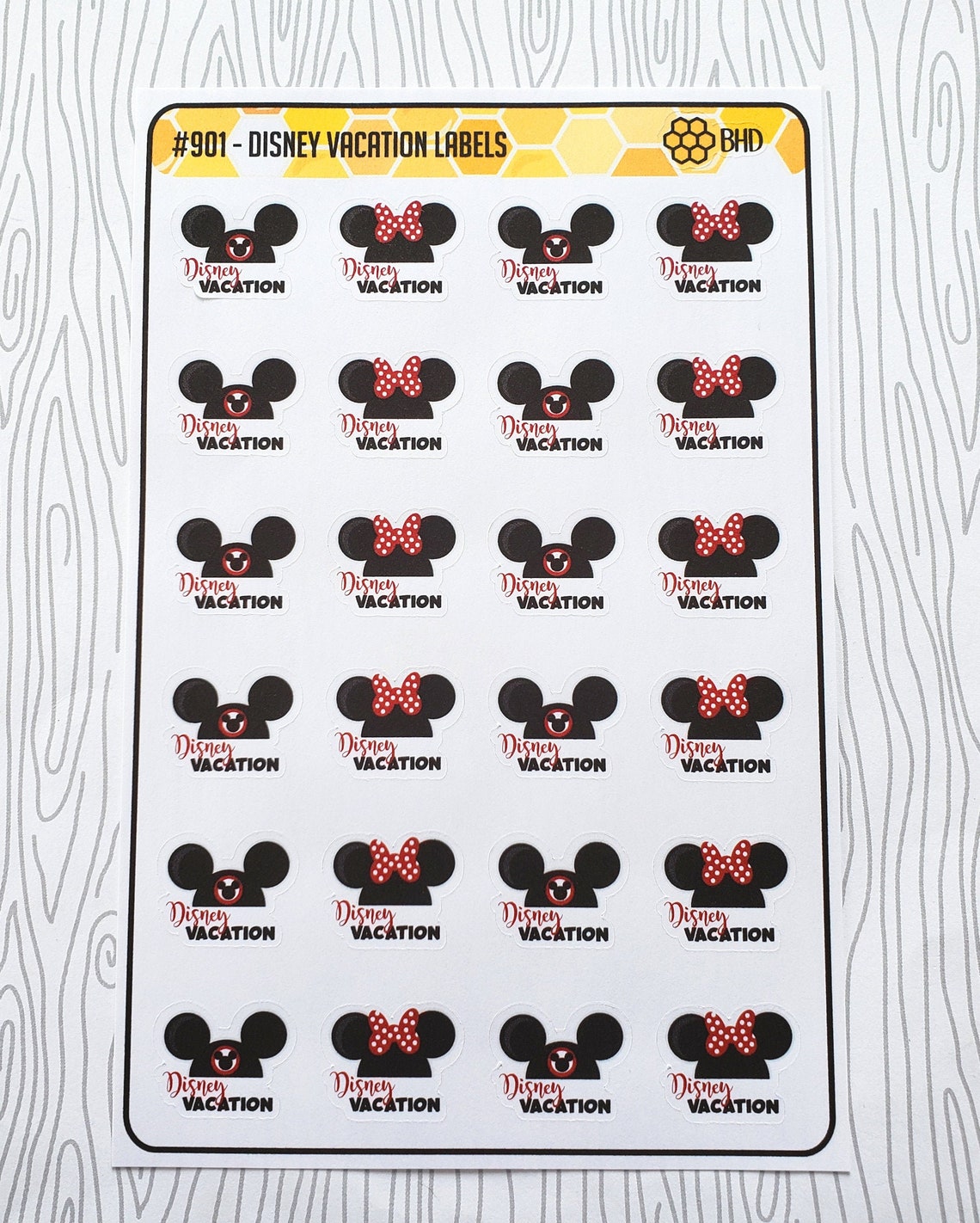 Disney Vacation Labels set of 24 Item 901 - Etsy