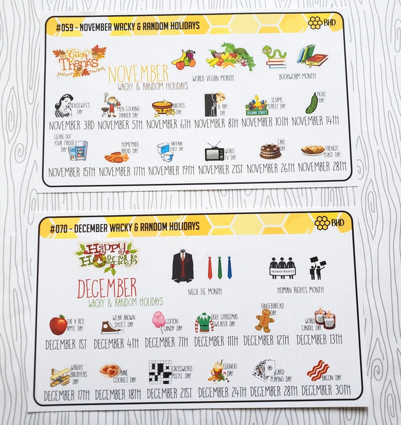 Wacky & Random Holidays // Full Year (12 Months) // January - December ...