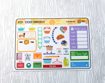 Sticker Sampler 4 set of 65 Item 470 - Etsy