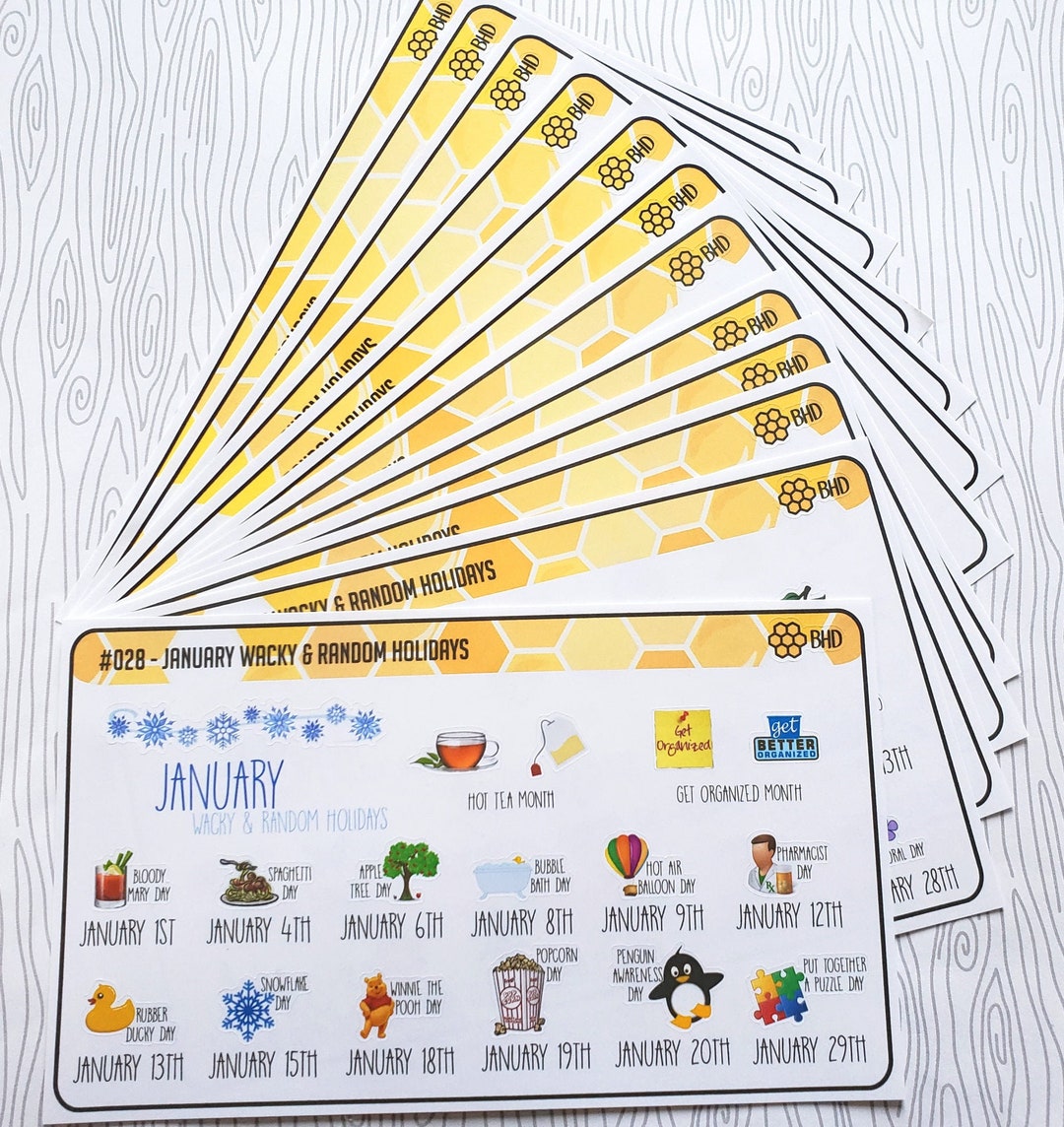 Wacky & Random Holidays // Full Year (12 Months) // January - December ...