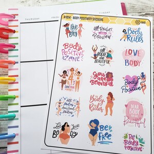 Body Positivity Stickers (set of 15) Item #1014 - Etsy
