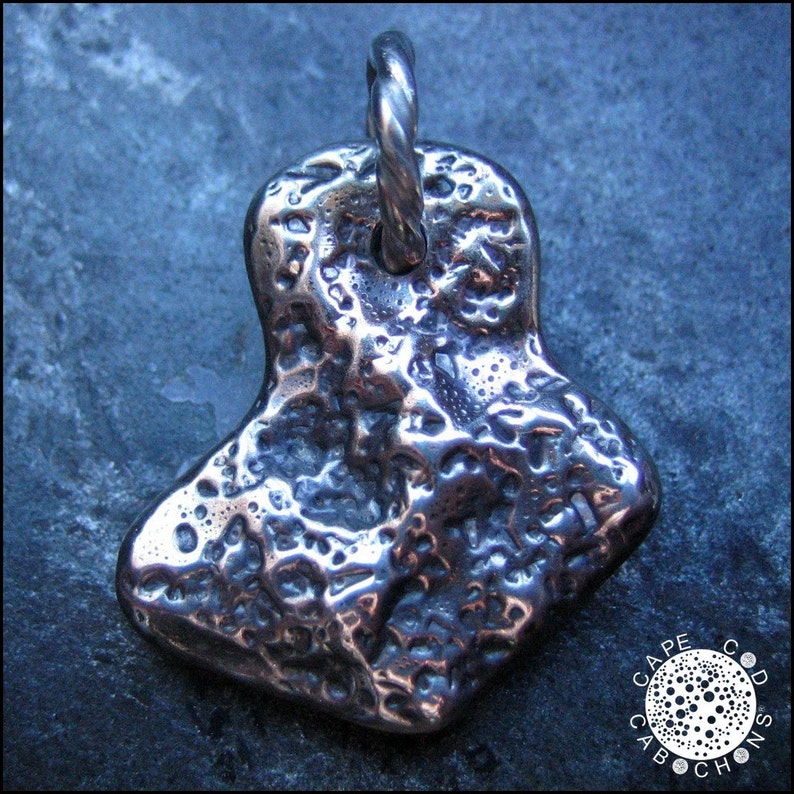 Original Design Handmade Metal Cratered Asteroid Cabochon - Etsy