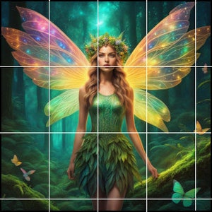 Forest Fae Full Coverage Cross Stitch Pattern | Instant Download PDF ...