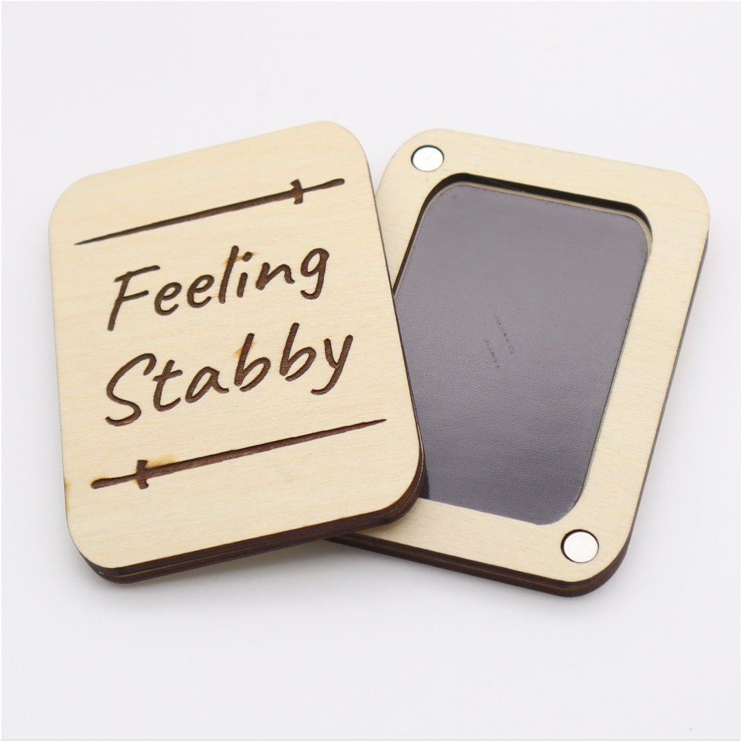 Engraved Wooden Needle Case | Needle Box | Needle Storage Case | Cross ...