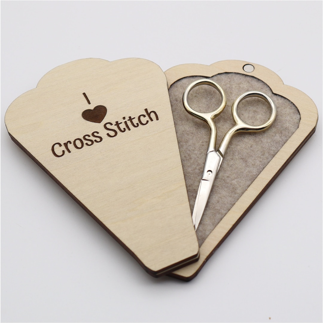Engraved Wooden Scissors Case | Scissors Box | Scissors Storage Case ...