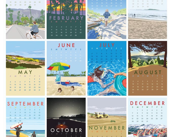 2025 5x7 Calendar - Etsy