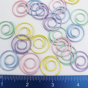 Set of 20 Pastel Spiral Paper Clips Scrapbooking Junk Journals ...