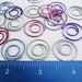 20 Spiral Paper Clips Scrapbooking 5 Pearl Colors Decorative Spirals ...