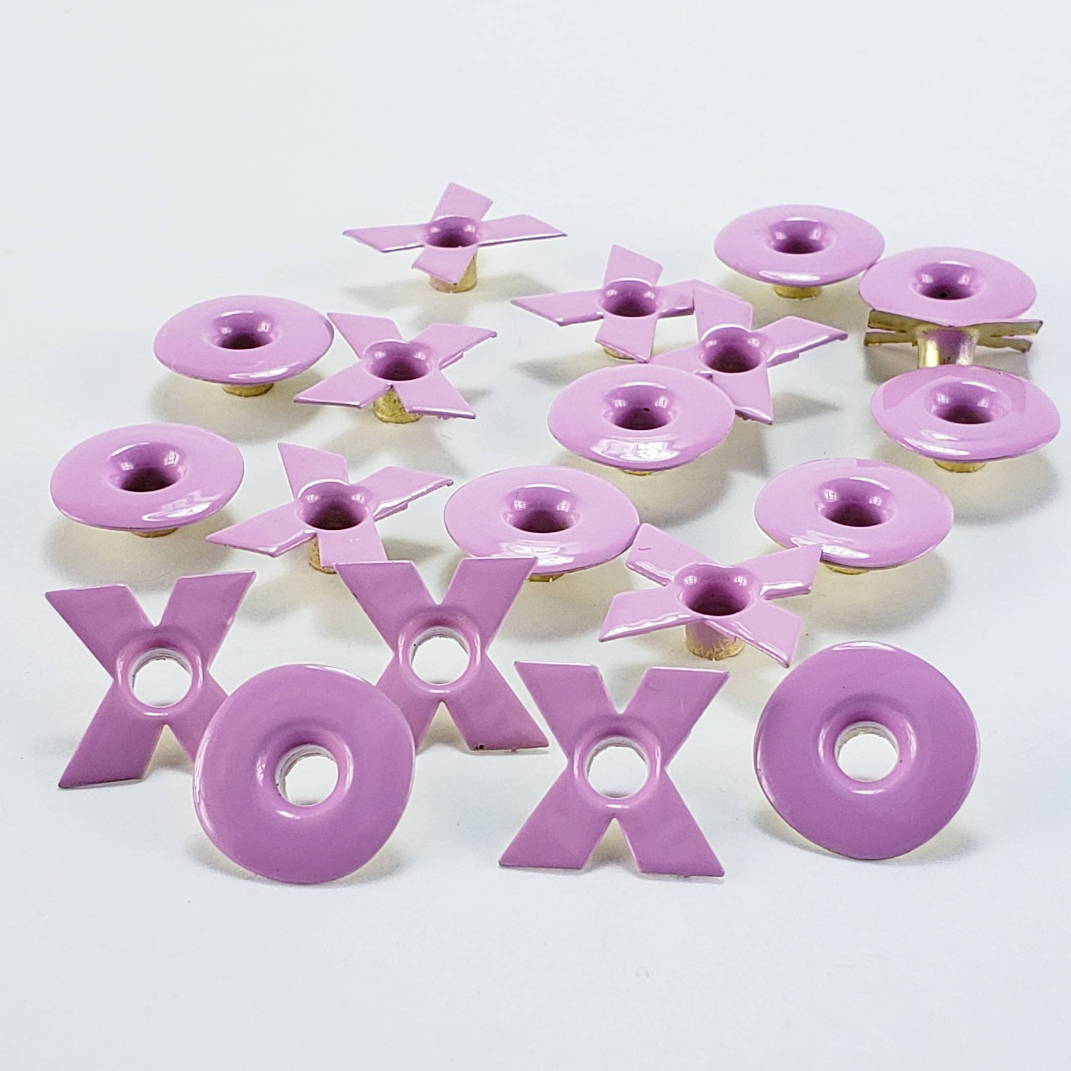 20 Valentine Eyelets Pink Xs Os 3/16" Hugs Kisses Embellishments Junk ...