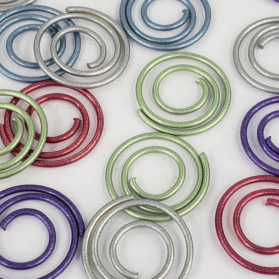 20 Mini Pearl Spiral Clips Spirals Scrapbooking Paper Art ...