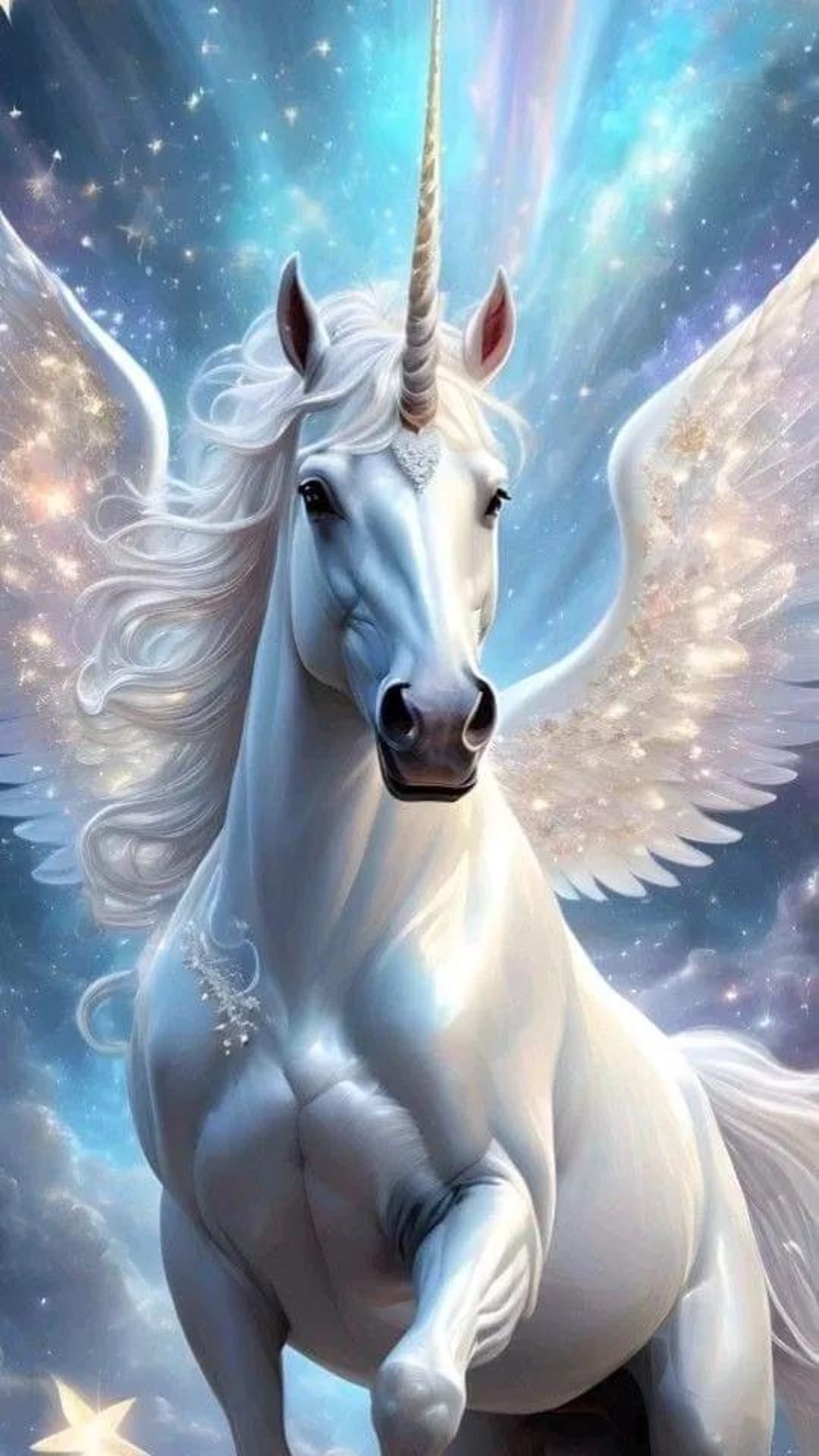 Male Alicorn Powerful White Art Hybrid of Advanced Astral Travel Luck ...