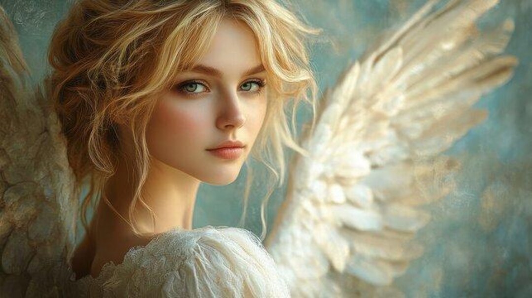 Luminous Angel White Art Angel of Miracles Wealth, Love, Popularity ...