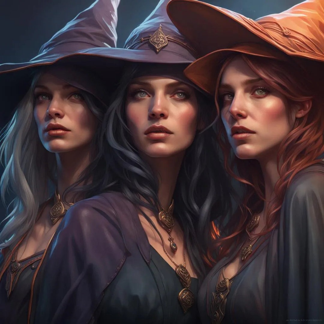 Coven 3 Sisters Princess Drow Elves Sorcerer Coven Cast by the Power of ...