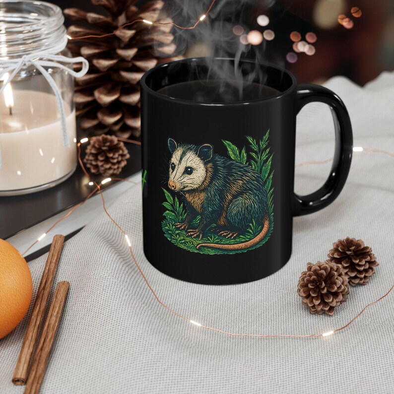 Gothic Opossum Coffee Mug: Dark Humor Gift for Animal Lovers - Etsy