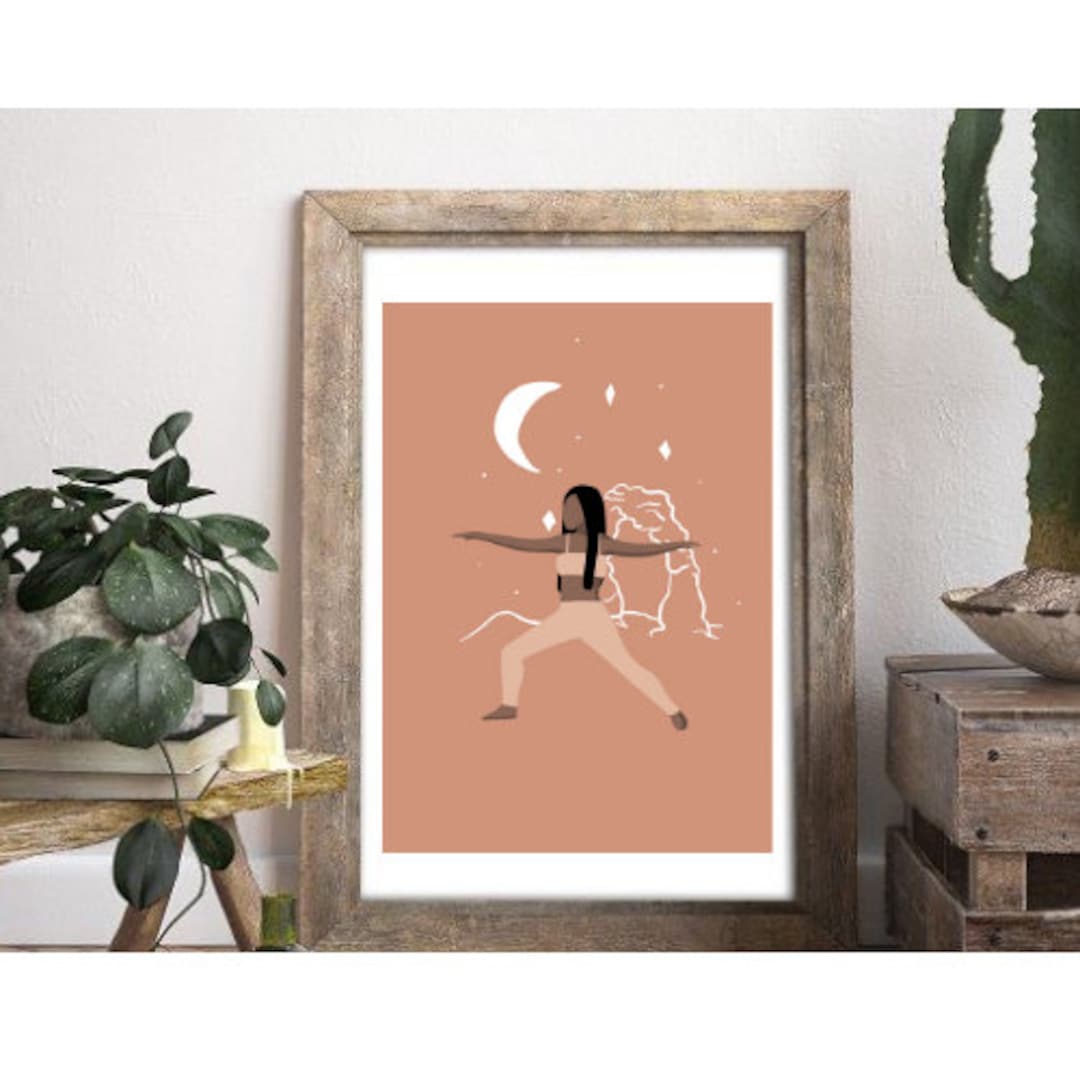 Yoga Wall Art Instant Download; Yogi Art; Instant Downloadable Art ...
