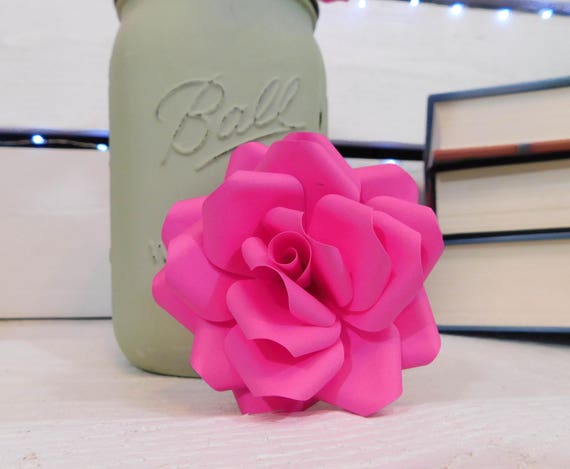 Pink Paper Flowers Paper Flowers With Stems Paper Flower - Etsy