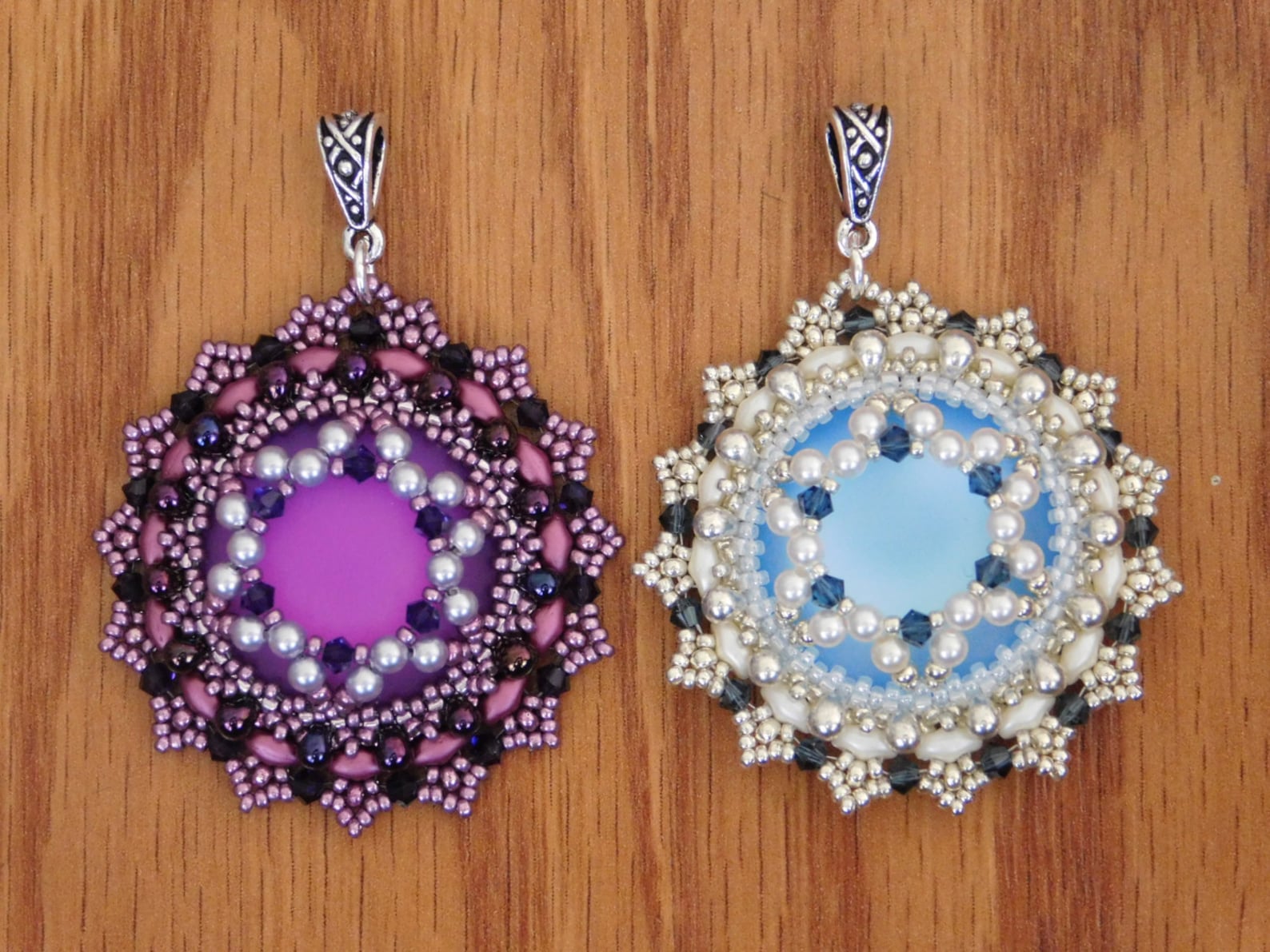 Bead Pendant Tutorial Pattern Instructions Beadweaving - Etsy