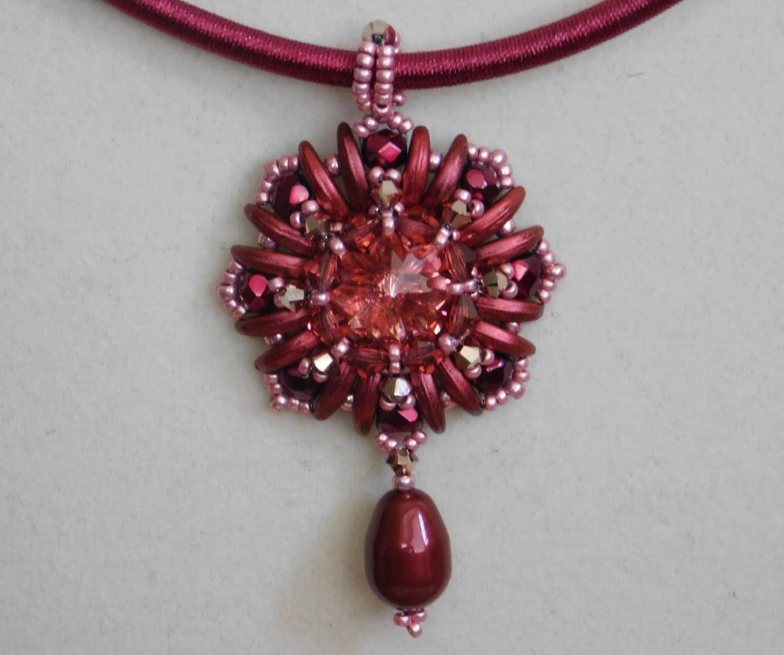 Beaded Pendant Pattern Beading Tutorial Bead Instructions - Etsy