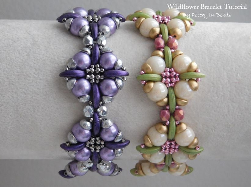 Beading Tutorial, Wildflower Bracelet Tutorial, Bracelet Pattern ...