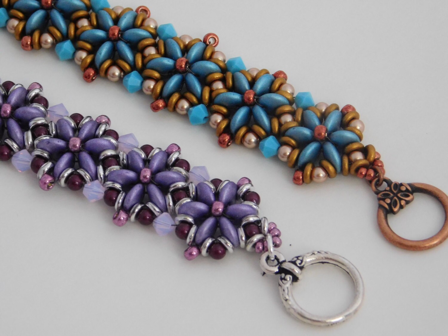 Bead Daisy Bracelet Tutorial Instructions Pattern - Etsy