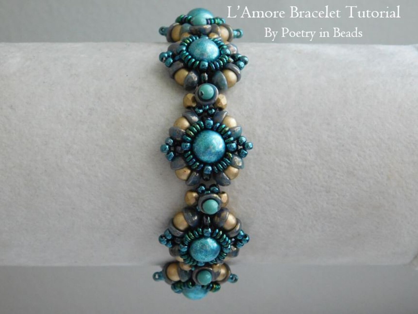 Beaded Bracelet Pattern, L'amore Bracelet Tutorial, Beading Tutorial ...