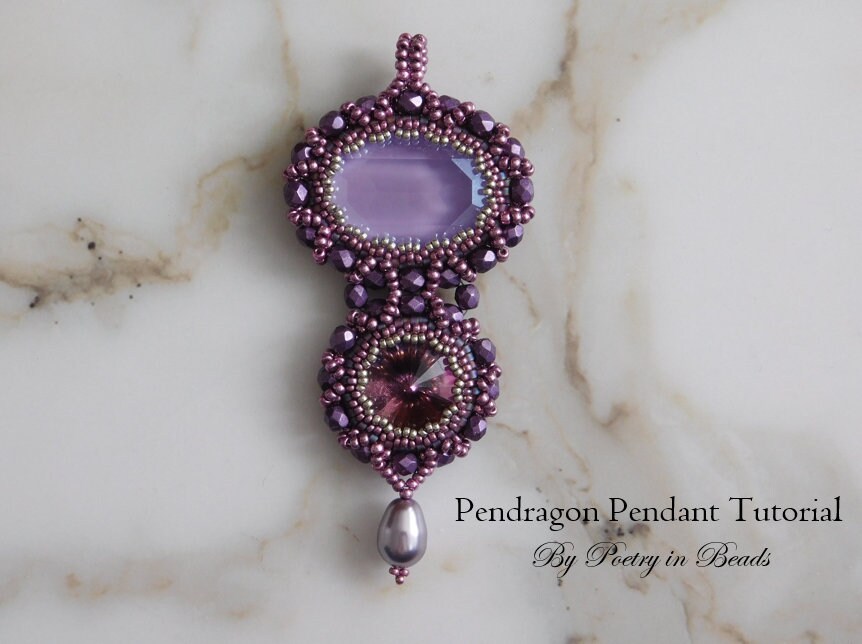 Jewelry Making Tutorial, Pendragon Pendant Tutorial, Beading Pattern ...