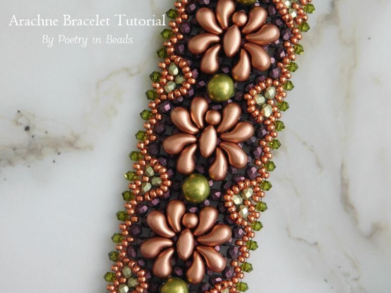 Beading Tutorial Arachne Bracelet Tutorial Spider Jewelry - Etsy