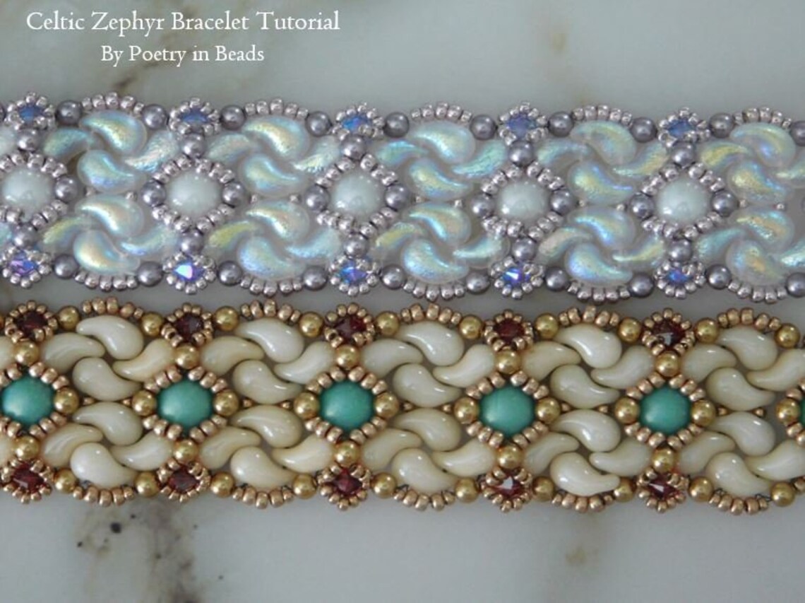 Beading Bracelet Tutorial, Bracelet Pattern, Celtic Zephyr Bracelet ...