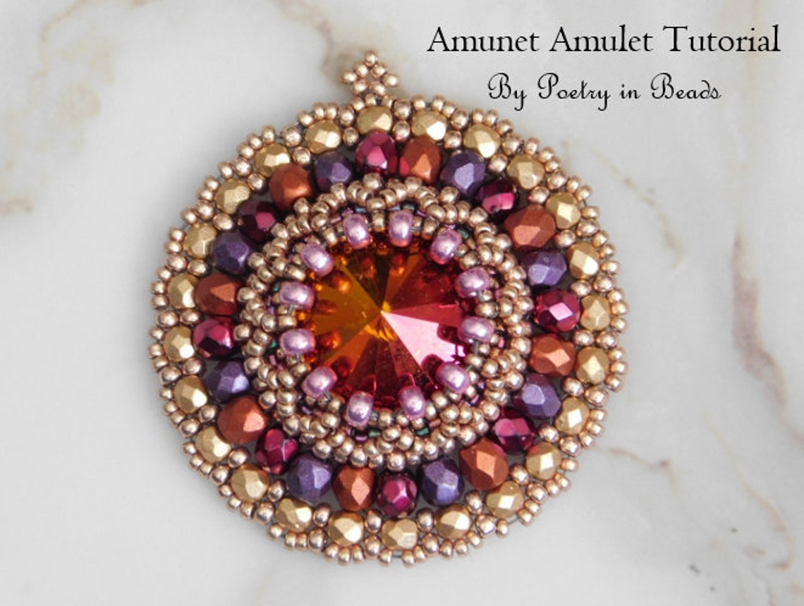 Pendant Tutorial Amunet Amulet Tutorial Beading Pattern - Etsy