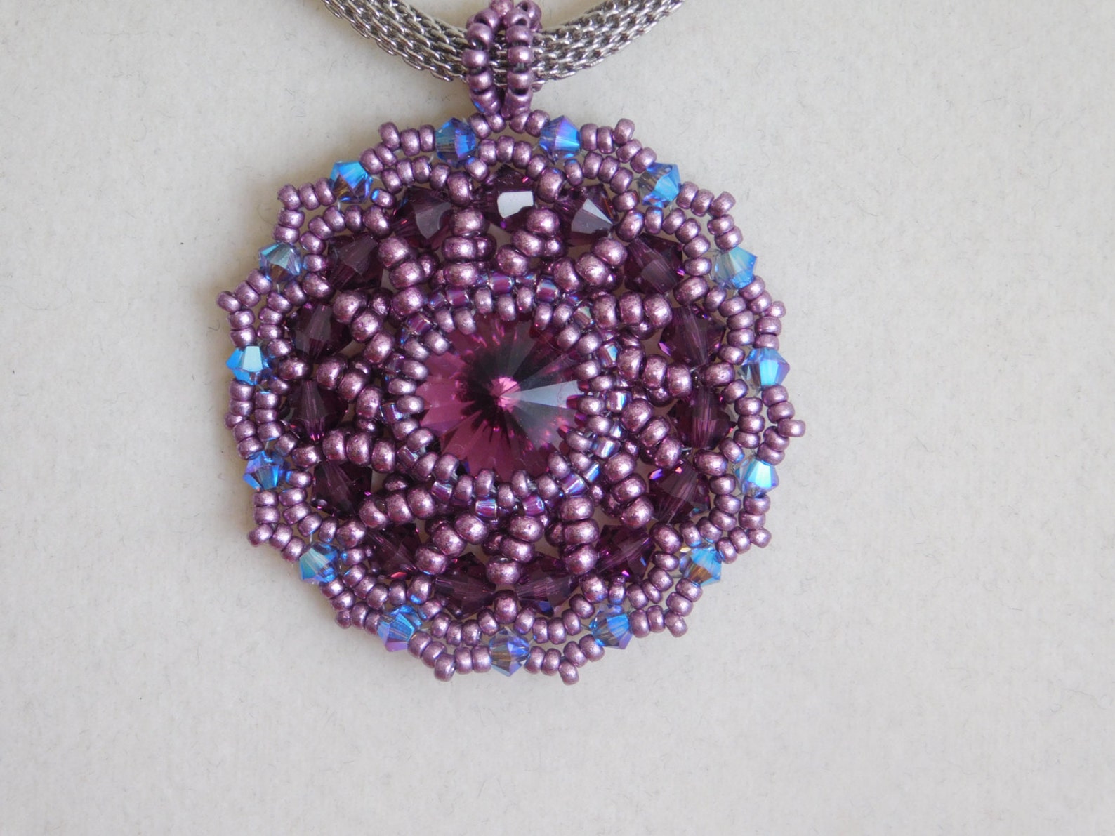 Bead Pendant Tutorial Beaded Pattern Instructions Jewelry - Etsy