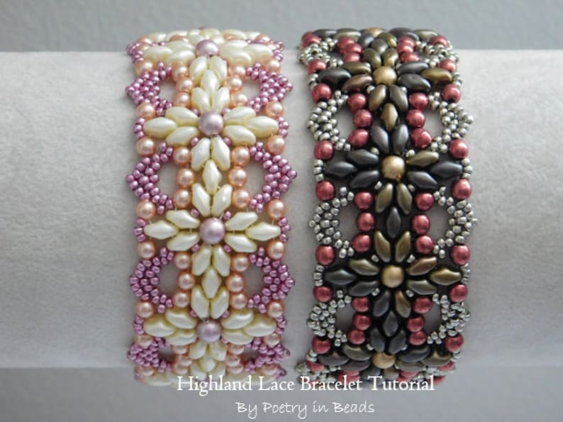 3 Beading Tutorials Highland Lace Jewelry Tutorials Jewelry | Etsy