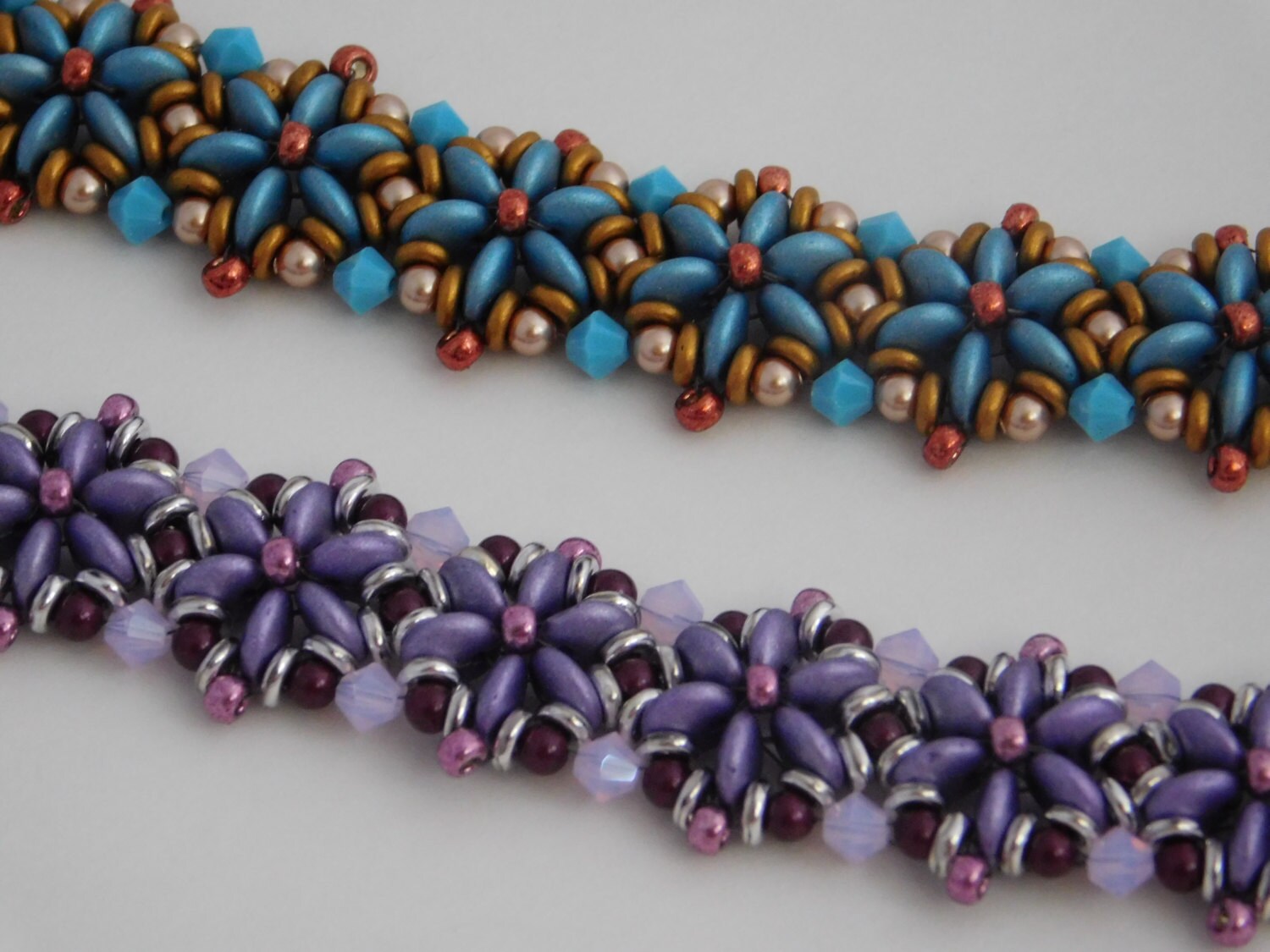 Bead Daisy Bracelet Tutorial Instructions Pattern - Etsy