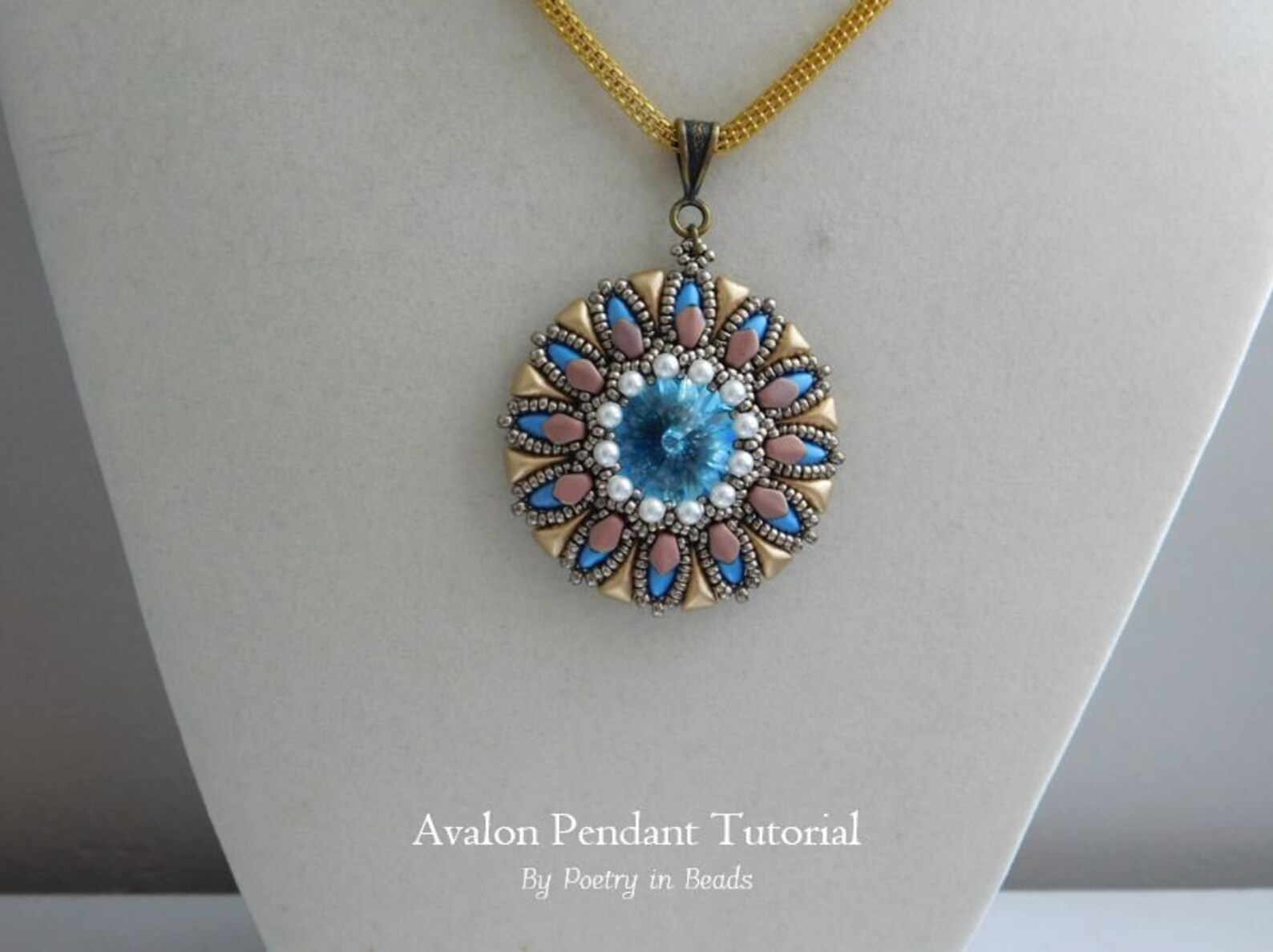 Beaded Pendant Tutorial, Avalon Pendant Tutorial, Beading Pattern ...