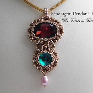 Jewelry Making Tutorial, Pendragon Pendant Tutorial, Beading Pattern ...