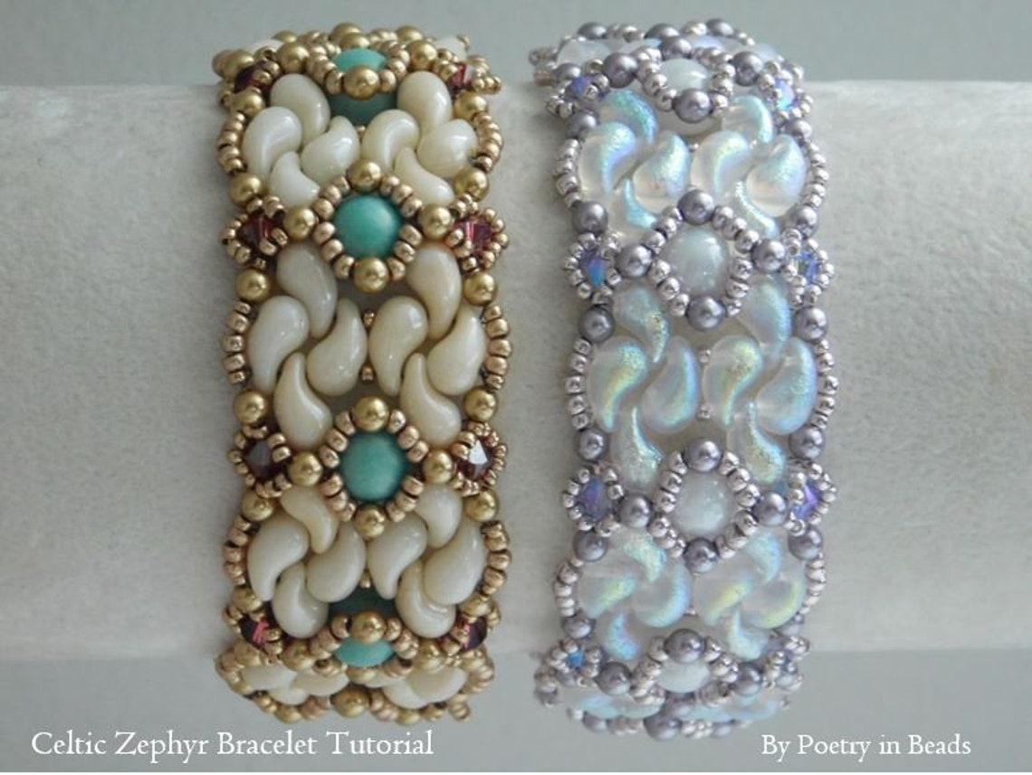 Beading Bracelet Tutorial Bracelet Pattern Celtic Zephyr - Etsy