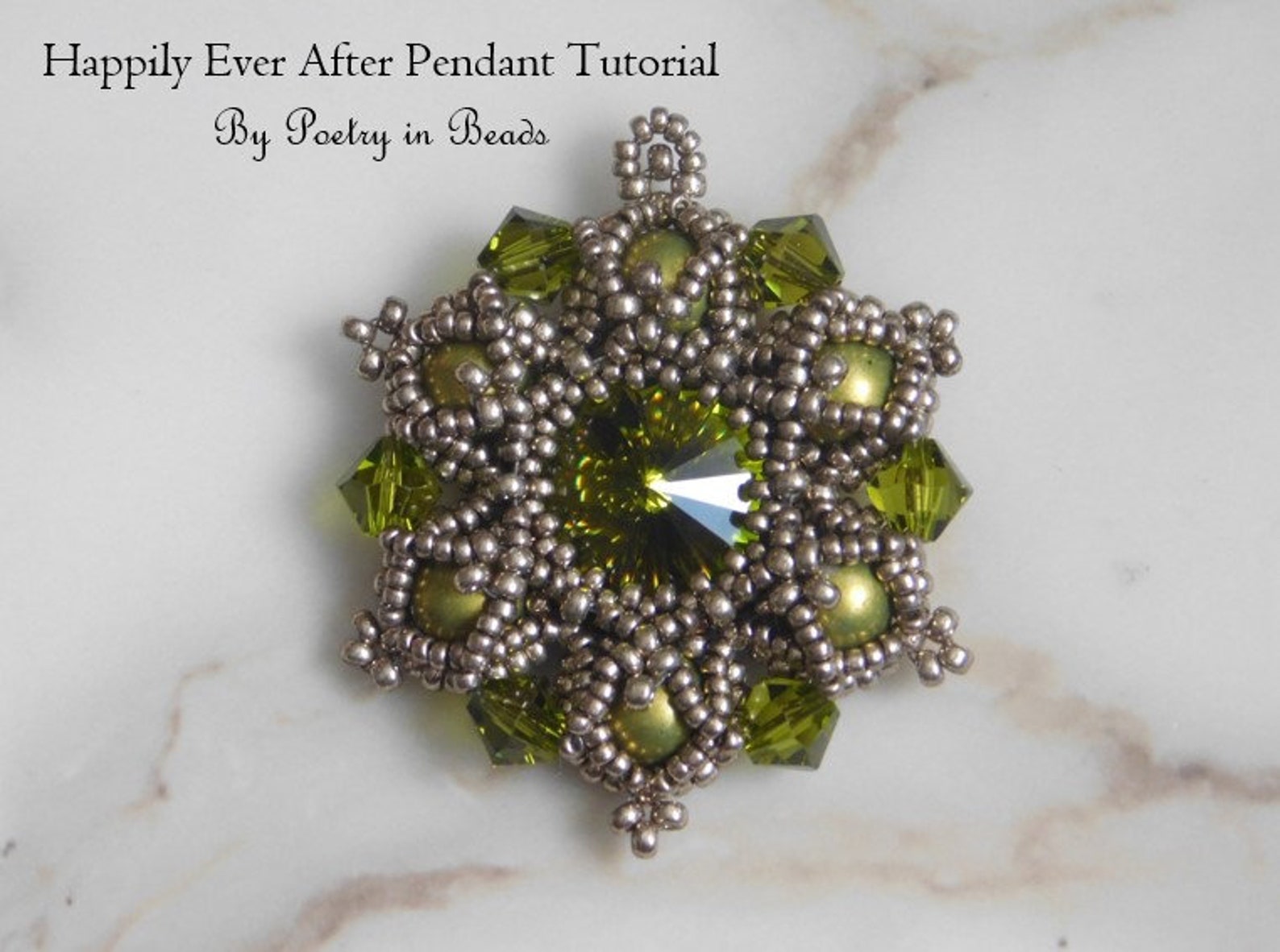 2 Beading Tutorials, Happily Ever After and Once Upon a Time Pendant ...