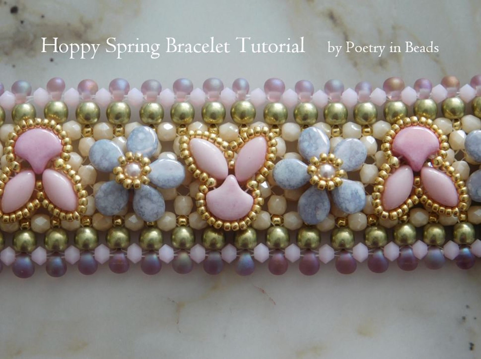 Beading Tutorial, Hoppy Spring Bracelet, Beading Bracelet Pattern ...