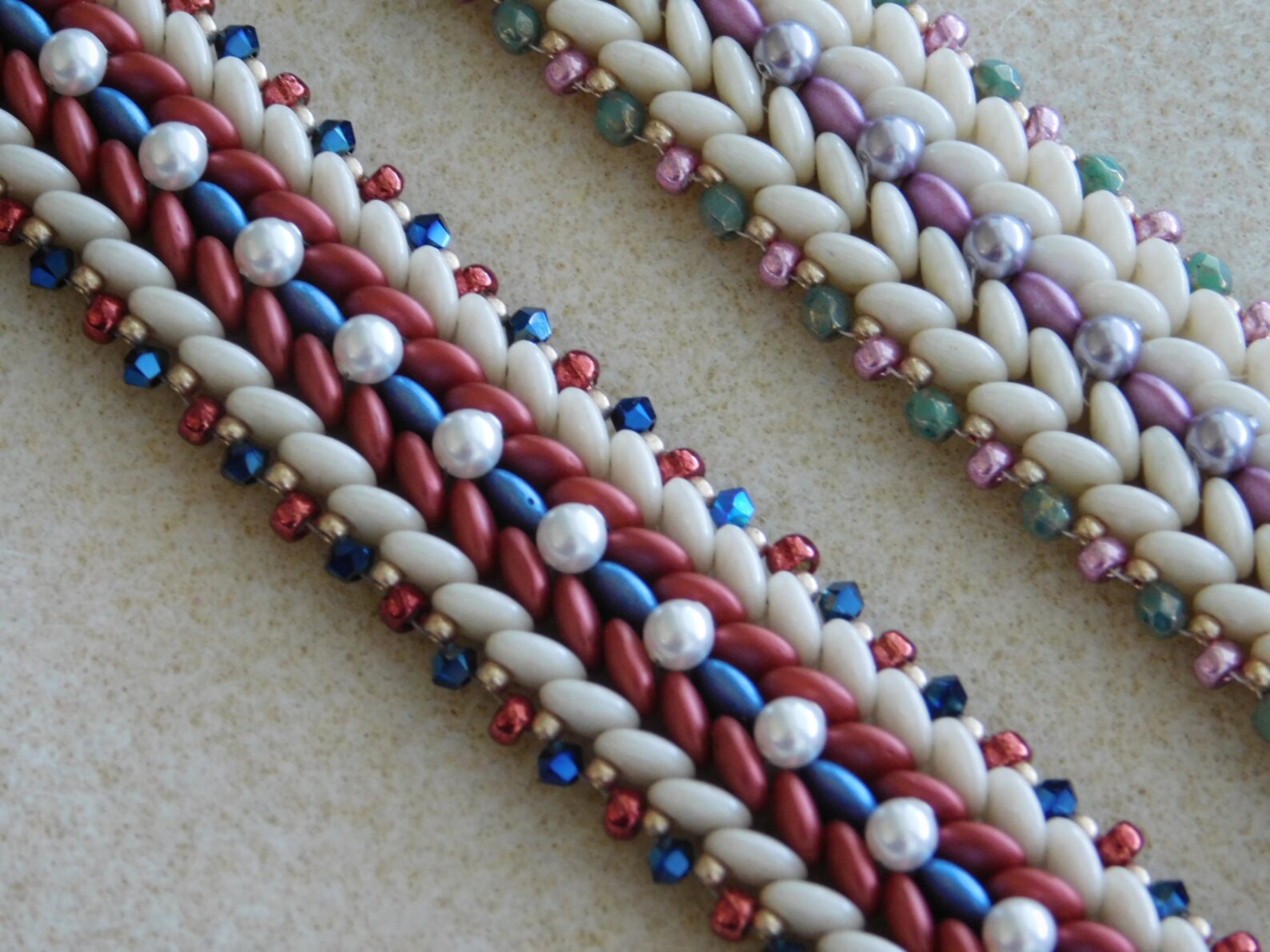 Beading Tutorial, Betsy Ross Bracelet, Beaded Bracelet Pattern ...