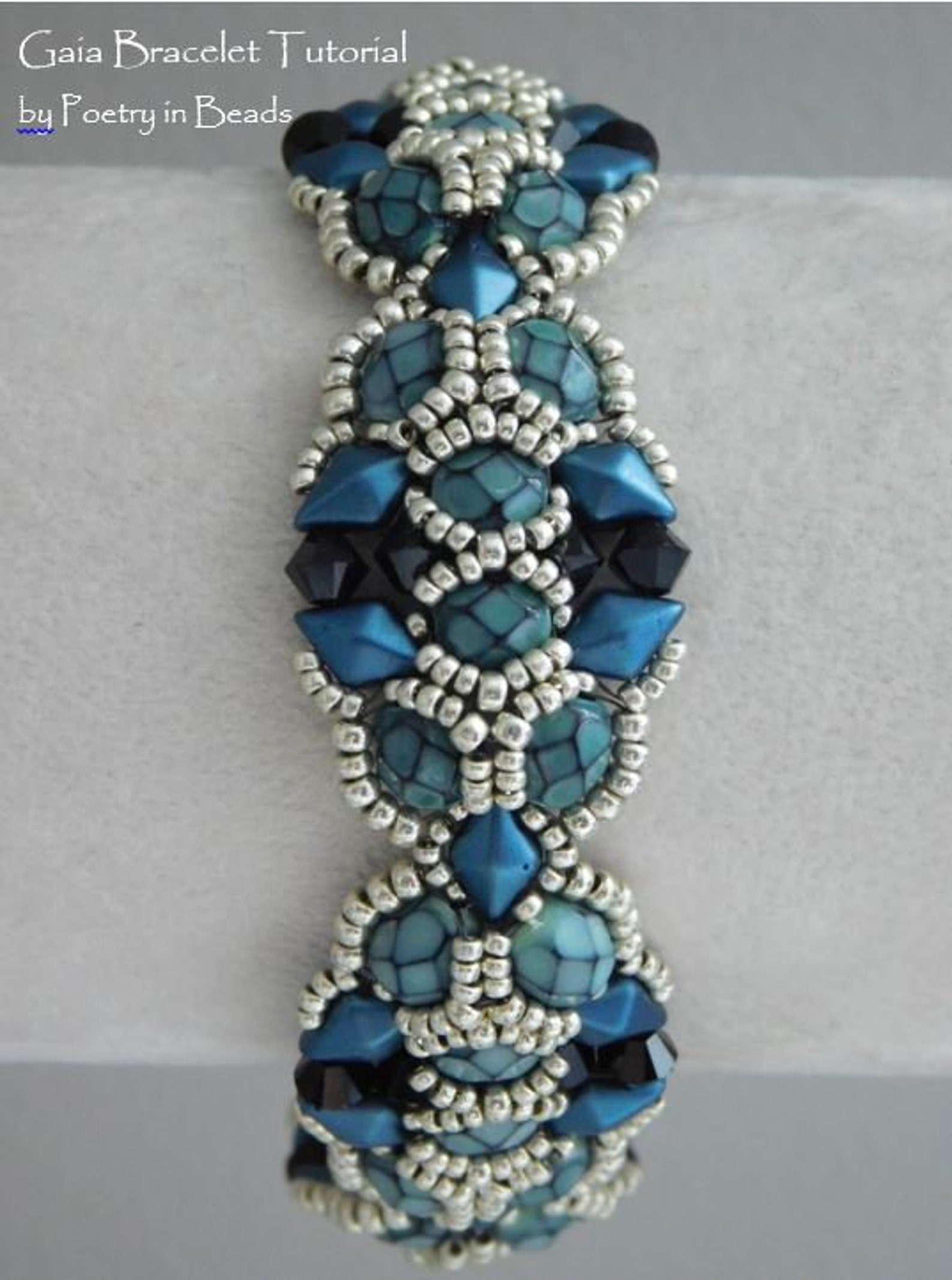 Beaded Bracelet Pattern, Gaia Bracelet Tutorial, Beading Pattern ...