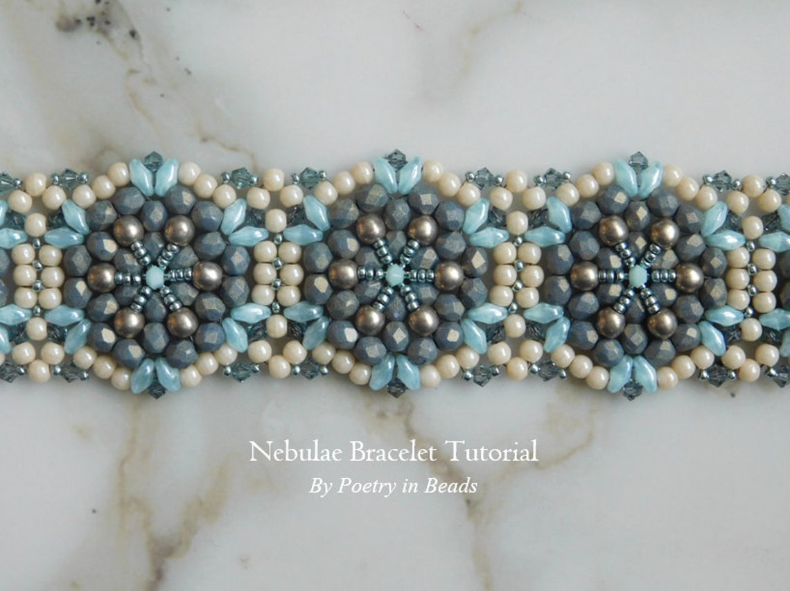 Beaded Bracelet Tutorial Nebulae Bracelet Tutorial Beading - Etsy