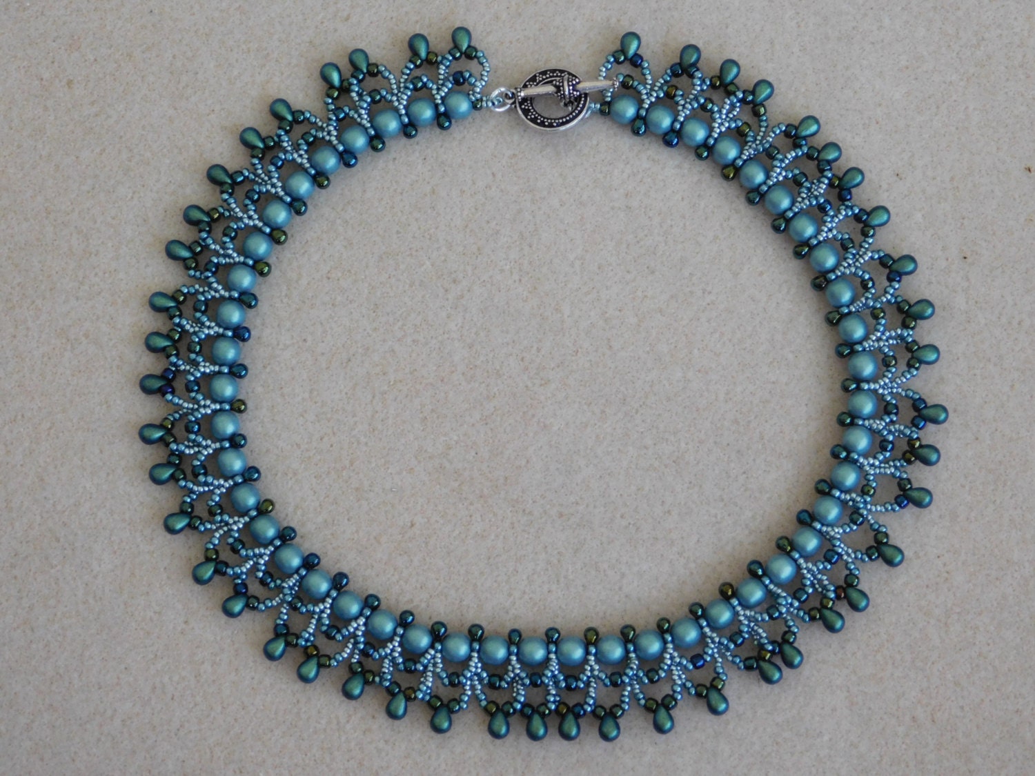 Bead Necklace, Tutorial, Pattern, Instructions, Beaded, Beadweaving ...