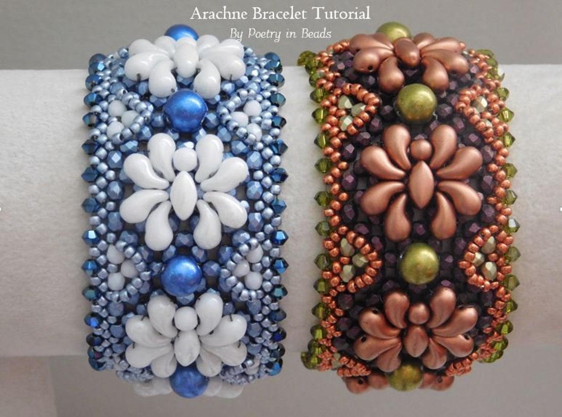 4 Beading Tutorials Tutorial Collection Arachne Tutorials - Etsy