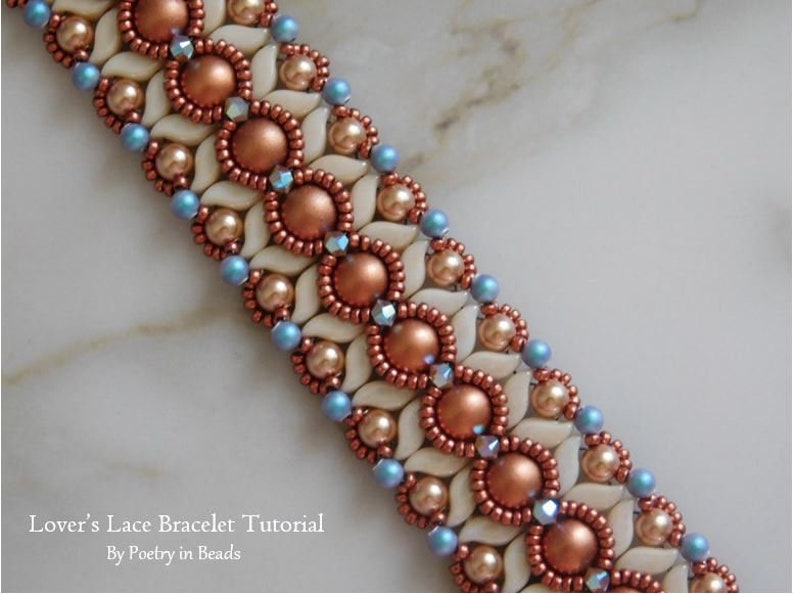 Beading Bracelet Tutorial, Bead Pattern, Lover's Lace Bracelet ...