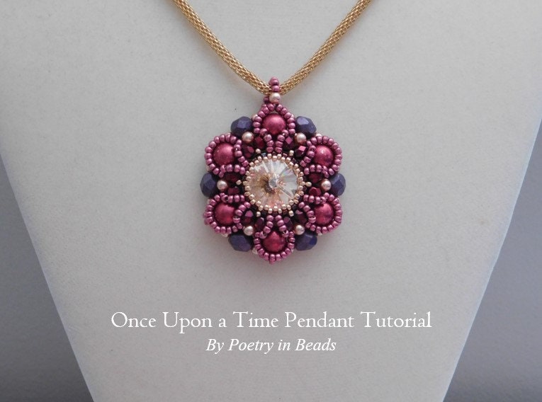 2 Beading Tutorials, Happily Ever After and Once Upon a Time Pendant ...