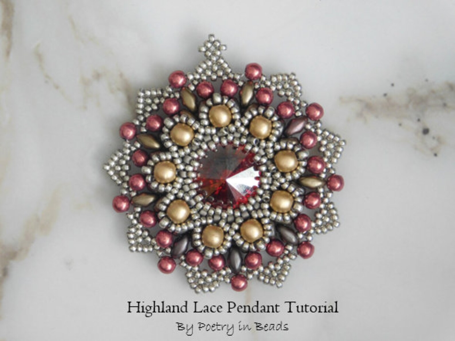 Beaded Jewelry Tutorial, Highland Lace Pendant Tutorial, Beading ...