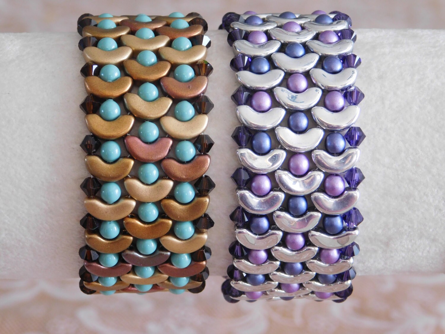 Bead Bracelet Tutorial Beading Pattern Dragon Scale | Etsy