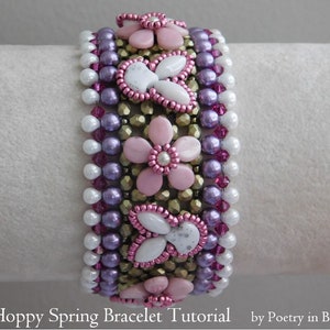 Beading Tutorial, Hoppy Spring Bracelet, Beading Bracelet Pattern ...
