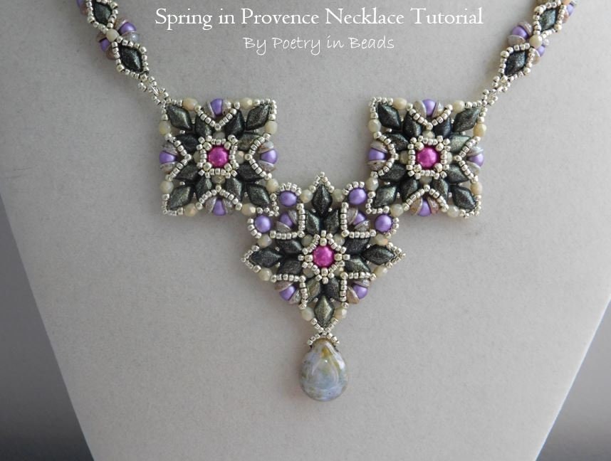 2 Beading Tutorials Spring in Provence Bracelet Tutorial | Etsy