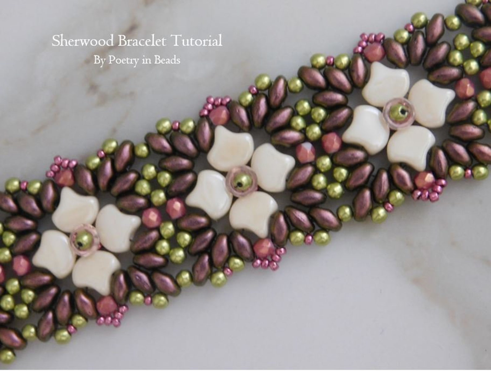 Beading Bracelet Tutorial Sherwood Bracelet Tutorial | Etsy